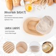 6.5 inch Oval Bread Proofing Basket Set 5-pack For Home Baking ...