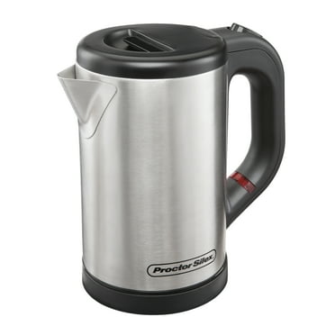 Farberware Stainless Steel 1.7 Liter Electric Tea Kettle, Silver ...
