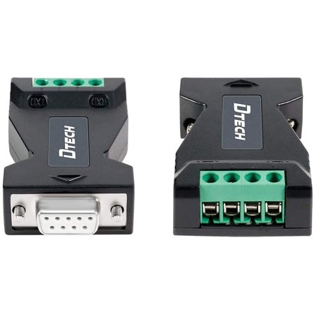 RS232 to RS485 Converter Serial Adapter with 4 Position Terminal Block ...