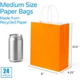 [24 Pack Gift Bags Medium Size 8x4.25x10.5 inches Paper Party Favor ...