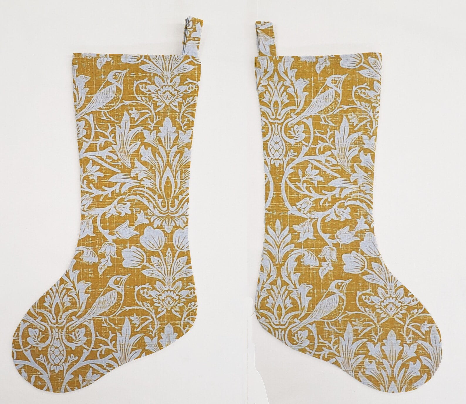 Gold Floral Damask Christmas Stocking by Penny's Needful Things (Two ...