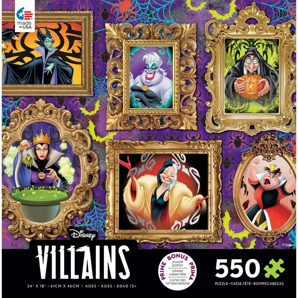 Ceaco - Disney - Disney Villians Framed - 550 Piece Jigsaw Puzzle ...