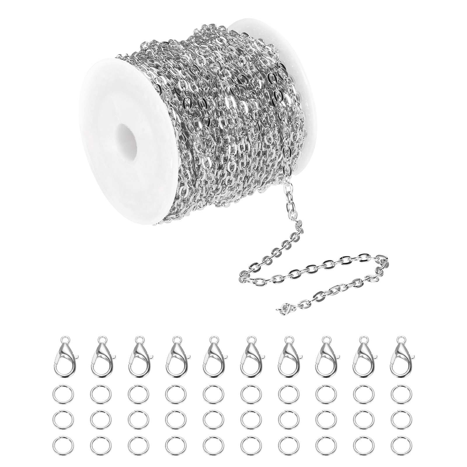 Click here for Uxcell 39 Ft Silver Chain For Jewelry Making With... prices
