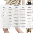 DPTALR Men's Casual Solid Color Multi-Pocket Workwear Shorts,Black,Big ...