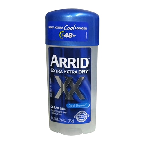 Arrid Extra Dry Antiperspirant Deodorant Clear Gel, Cool Shower - 2.6 ...
