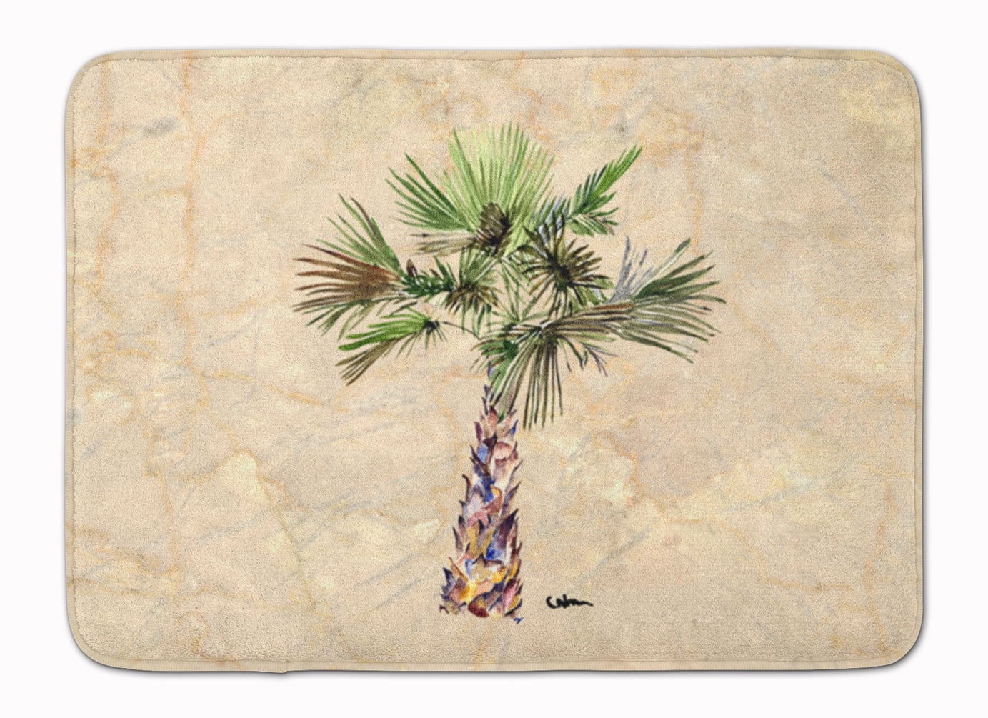 Palm Tree Machine Washable Memory Foam Mat - Walmart.com