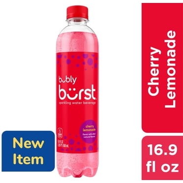 bubly burst Sparkling Water Beverage, Triple Berry, 16.9 fl oz Bottles ...