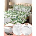 4 Piece Queen Sheet Set Spring Botanical Sheets Set for Queen Size Bed ...