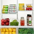 mDesign Plastic Stackable Kitchen Organizer Storage Bin for Pantry and ...