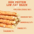 Pawmate Natural Dog Treats, Chicken Wrapped Cod Sticks with Omega-3 ...