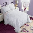 Montgomery Ward Emily Floral Chenille Bedspread, Soft Cotton Comforter Set, Queen Size Quilt ...