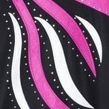Girls Embroidery Gymnastics Leotard Long Sleeve Pink Ballet Dancewear ...