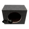 Car Audio Single 10" Sealed Subwoofer Rear Angle Sub Box Enclosure 3/4 ...