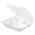 Dart Foam 3 Compartment Carryout Food Containers, 200 count - Walmart.com