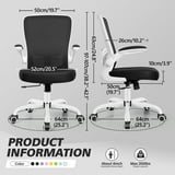 COOLHUT Ergonomic Office Chair, Task Chair, Comfort Desk Chair with ...