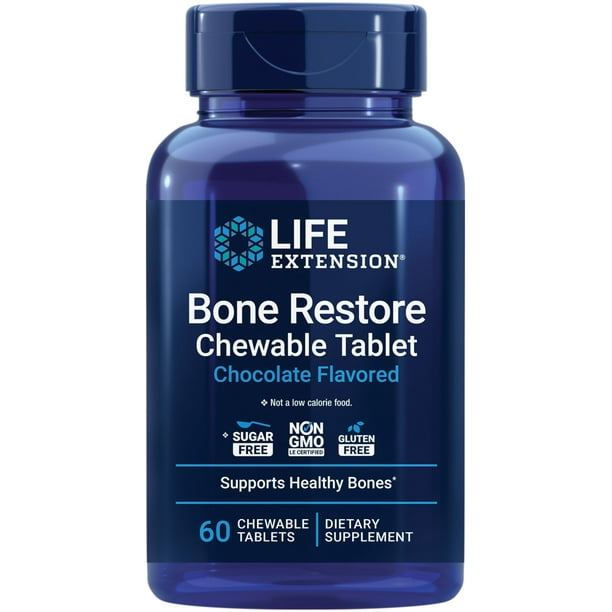 Tabletas masticables Life Extension Bone Restore sin azúcar Ch | Bodega ...