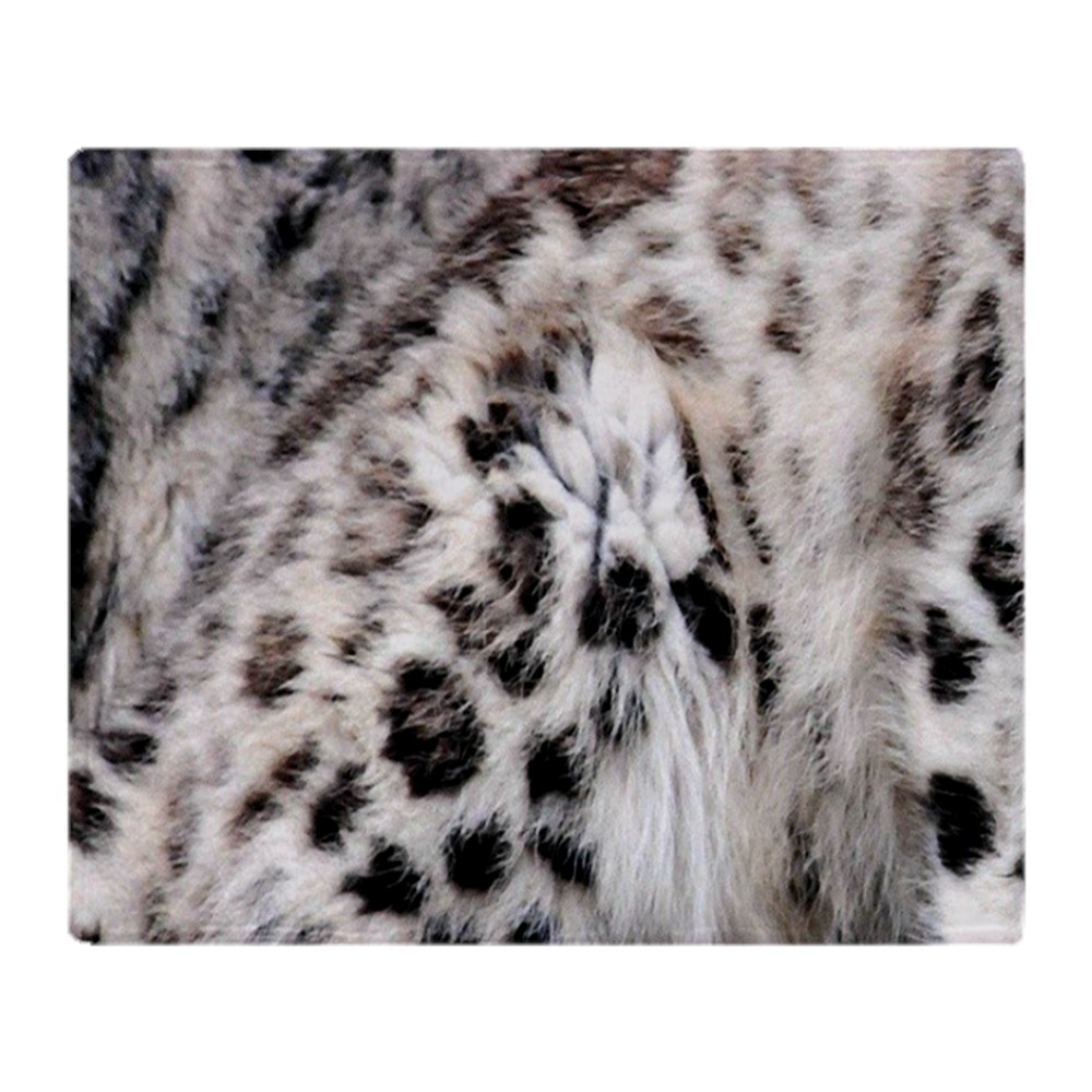 CafePress - Snow Leopard - Soft Fleece Throw Blanket, 50"x60" Stadium ...