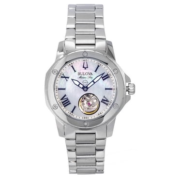 Bulova Sutton Automatic Women's Diamond Stainless Steel Analog Watch ...