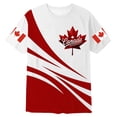 Boys Graphic T Shirt With Embroidered Maple Leaf And Canadian Patriotic ...