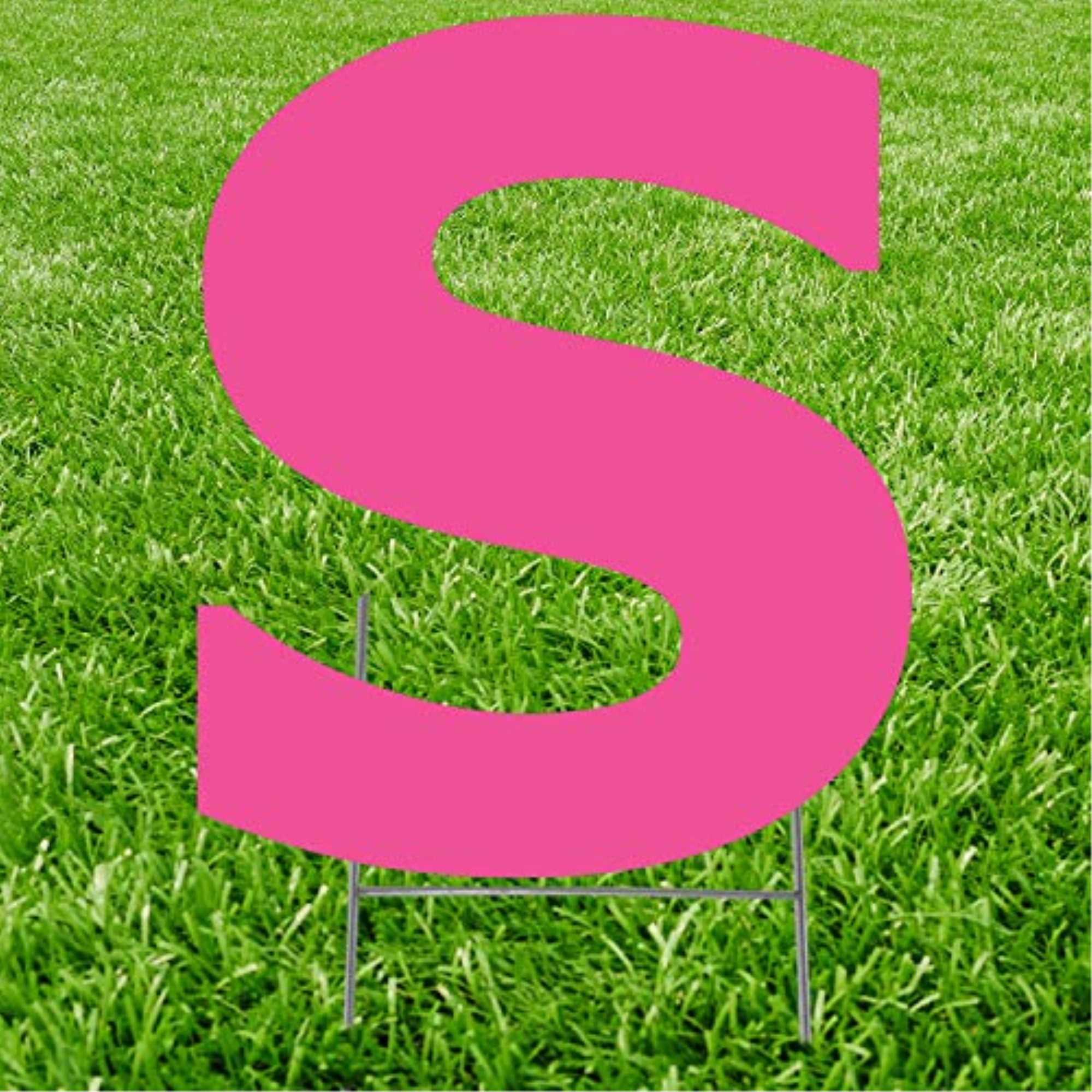 Letra S Rosa 20 pulgadas Advanced Graphics | Walmart en línea