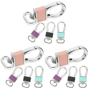 Compact Key Chain Organizer With Leather Strap, Smart Key Ring Holds 8 ...