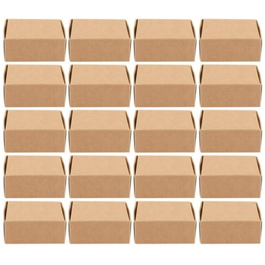20pcs Kraft Paper Packing Boxes Small Shipping Boxes for Soap Candies ...