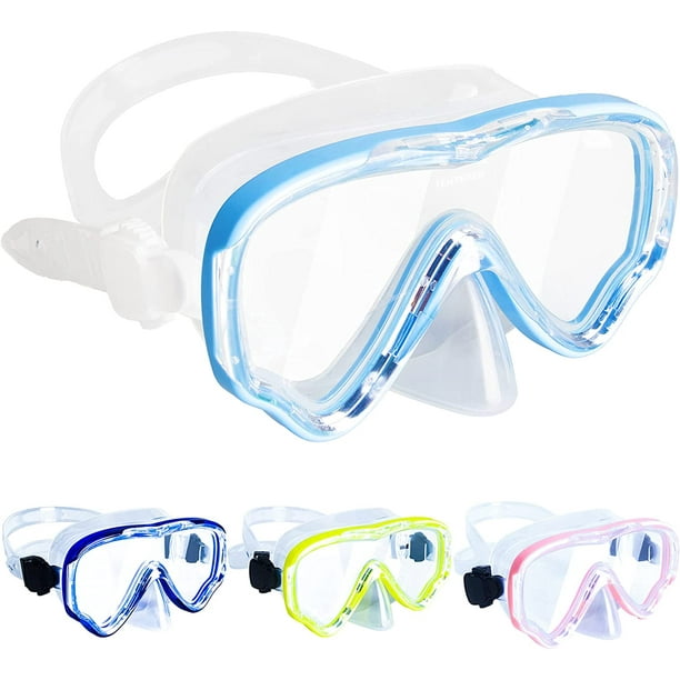 XICEN Snorkel Mask Swimming Goggles with Nose Cover for Kids, Youth ...