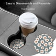 Round Car Coasters 6.5in Cork Design Non Slip Heat Insulation Water ...