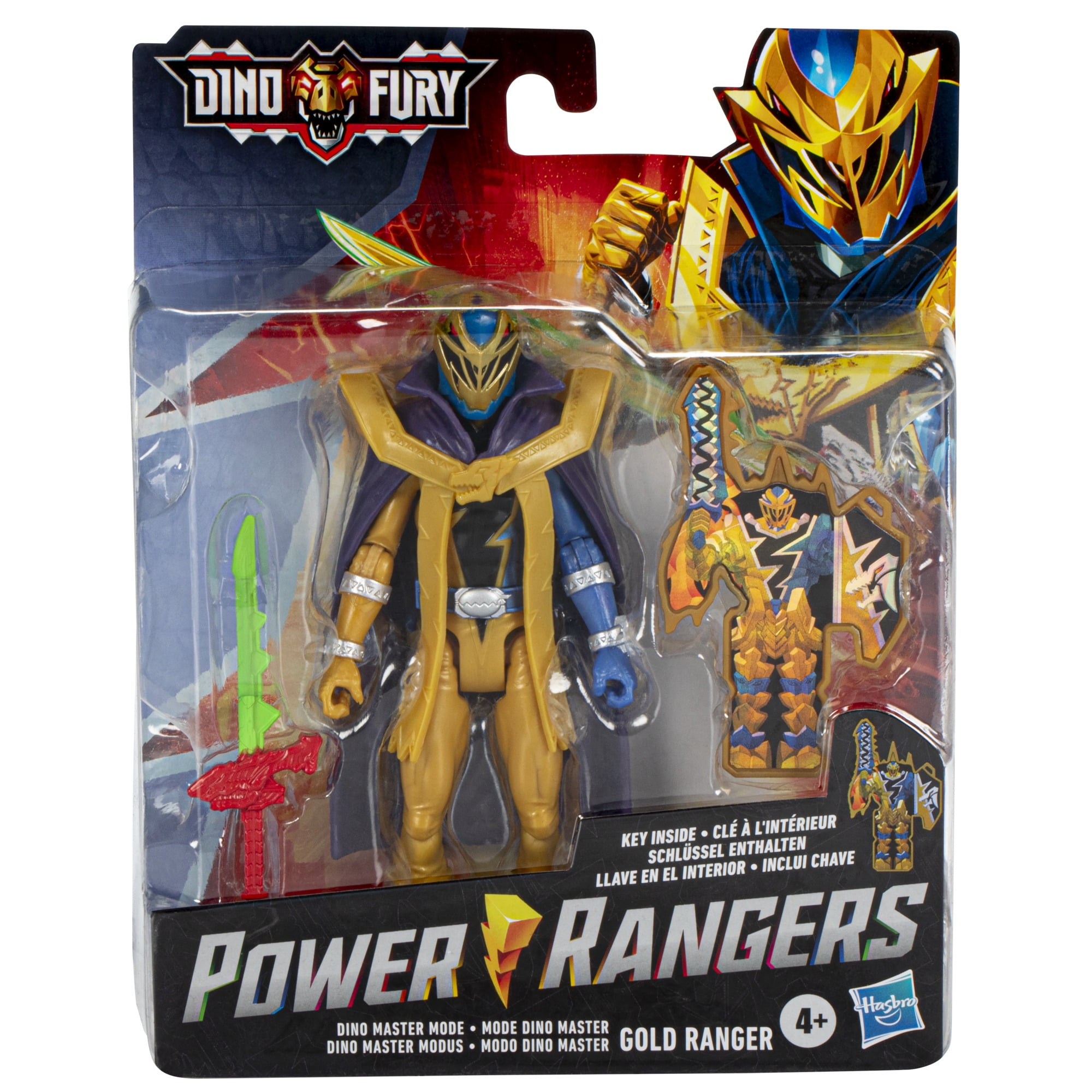 Buy Power Rangers Dino Fury Dino Master Mode Gold Ranger Action Figure ...