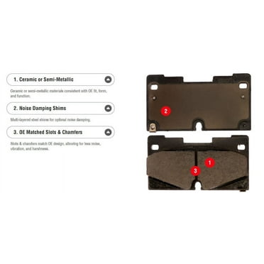 Element3™ EHT™ Brake Pads Fits select: 2017-2020 LINCOLN CONTINENTAL ...