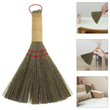 Qumonin Corn Whisk Broom Small Corn Broom Short Handle Hand Broom ...