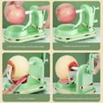 Zexumo Apple Peeler, Pear Peeler with 8 Wedges Apple Slicer and Corer, Stainless Steel Blades ...