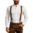 AJGRHE Men's Extended Size Oktoberfest Shirt, Long Sleeve Button Down ...