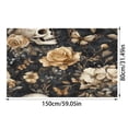 500+ Saves! Floral Washable Area Rug Soft Non Short Pile Floor Carpet ...