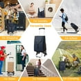 Foldable Stair Climbing Shopping Cart with Insulated Bag for Grocery ...