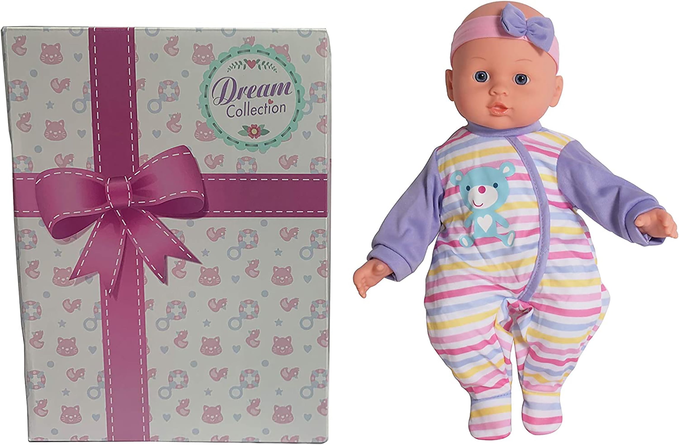 DREAM COLLECTION 14" Chatter & Coo Girl Baby Doll - Walmart.com