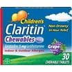 Claritin Kids Allergy Relief, 24hr Non-Drowsy, Bubblegum Flavored Chewable Antihistamine Tablets ...