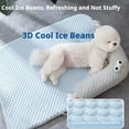 Cooling Dog Mat with Neck Pillow Pea-Pea Fiber Fabric Breathable ...