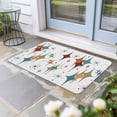 Colorful Stars Doormat Vintage Red Orange Blue Green Star Shiny ...