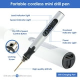 Mini Drill Pen Cordless Electric Grinding Pen with 10 Drill Bits ...