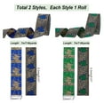 2Pcs 2 Colors Ethnic Style Embroidery Polyester Ribbons Jacquard Ribbon ...