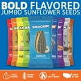 SMACKIN' Jumbo Roasted Sunflower Seeds Flavored Sampler Pack, 1.5oz ...
