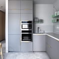Satanga Brushed Brass Edge Finger Tab Pull for Cabinets Kitchen ...