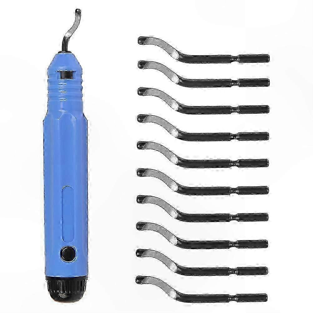 Deburring Tool with 10 Extra Blades for Metal and Plastic Edges ...