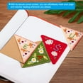 Uxcell Cute Flower Felt Personalized Embroidered Corner Bookmark, Green ...