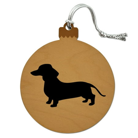 Dachshund Wiener Dog Wood Christmas Tree Holiday Ornament - Walmart.com