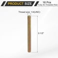 CERPXFF-16 Pack Fully All Threaded Rod 1/4" Thread, 1" Length, Thread ...