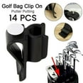 14Pcs Golf Club Bag Clips On Putter Clamp Holder Organizer Black ...