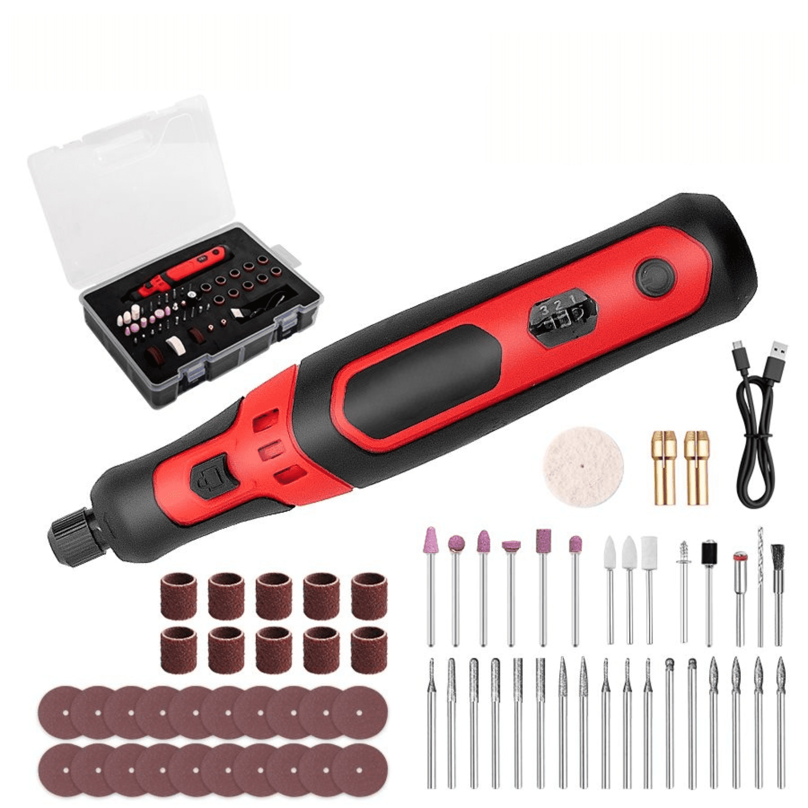 Click here for Unbranded Cordless Mini Rotary Tool Kit With 3-Spe... prices