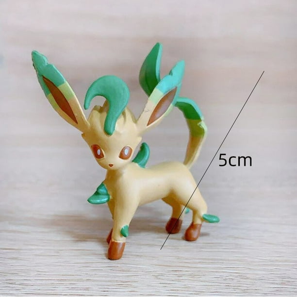 Figuras de PVC de Pokémon, Mini figuras de Pikachu, Charmander, Bulbasaur, Squirtle, Eevee ...